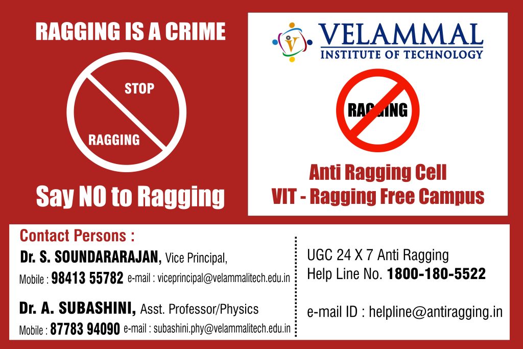Anti Ragging Posters internal Anti – Ragging Posters